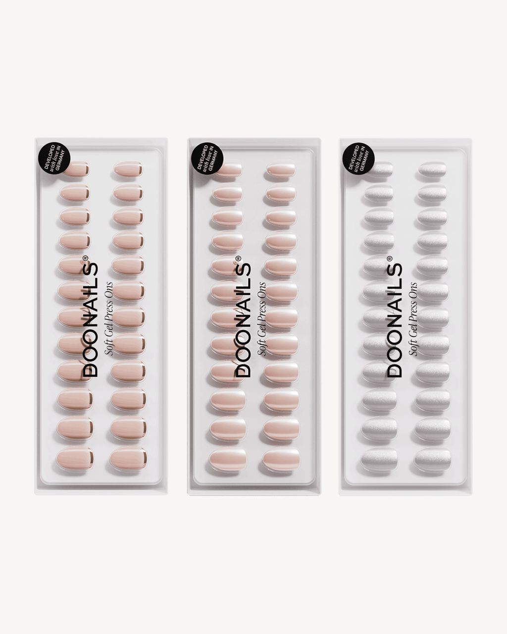 Doonails - Glazed Glow Set - Soft Gel Press Ons im Set