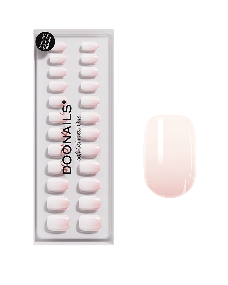 Doonails | Soft Gel Press Ons - Babyboomer Short Square
