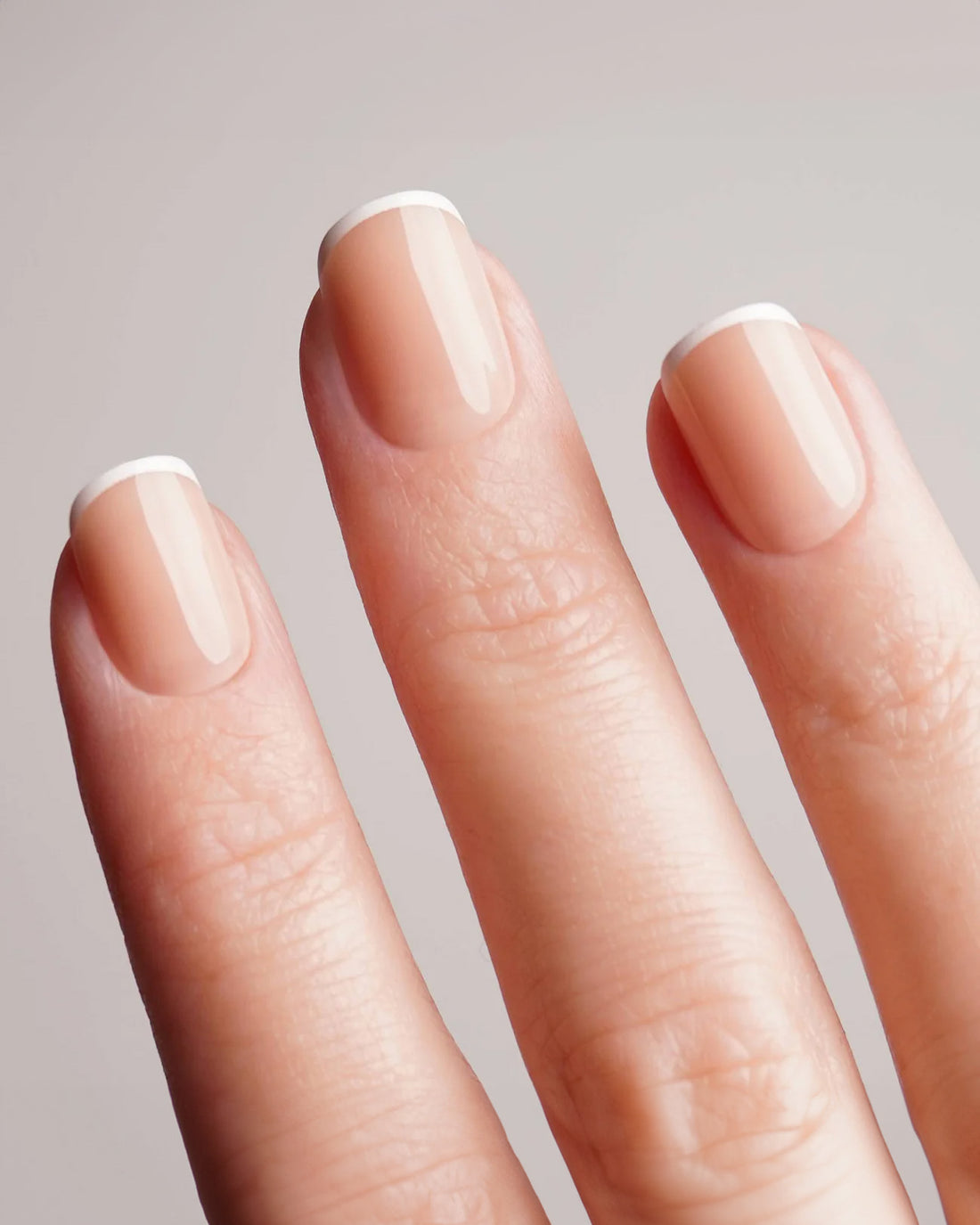 Doonails | Soft Gel Press Ons - Classic French Extra Short Square